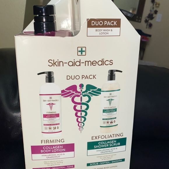 Bath & Body | Skinaidmedics Duo Collagen Shower Scrub Lotion | Poshmark